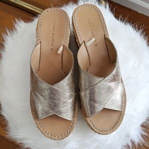 Zara Shoes | Lace Up Leather Wedges | Poshmark